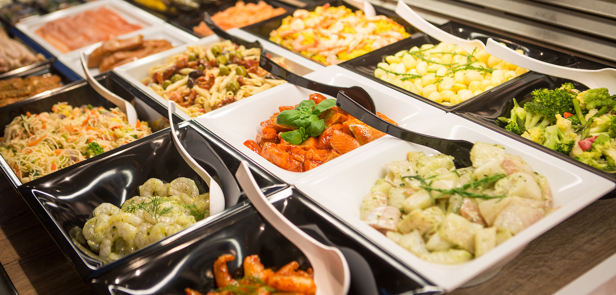 Vitrine-inrichting voor de visspecialist